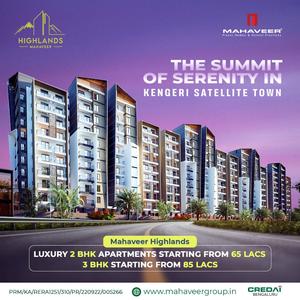 Mahaveer Highlands in Kengeri, Bangalore - Price, Reviews & Floor Plan