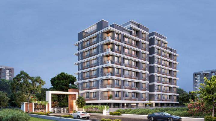 2520 Sqft 2 BHK Penthouse for sale in United Tower | Nava Naroda, North ...