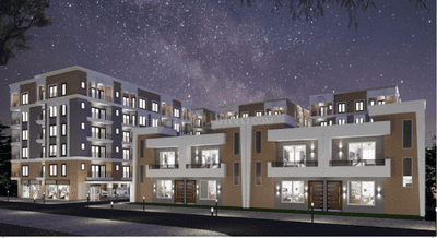 1404 Sqft 3 BHK Flat for sale in Eldeco Live By The Greens | Sector 150 ...
