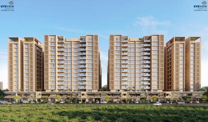 1350 Sqft 3 BHK Flat for sale in Kavisha The Canvas | South Bopal ...
