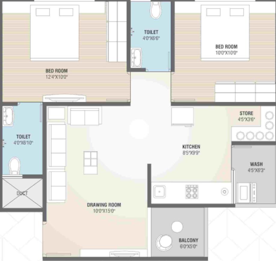 Uma Saral Heights Floor Plan Kudasan, Gandhinagar