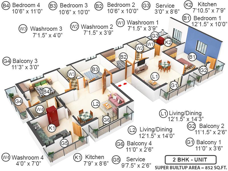 New Life Spring Floor Plan Pallikaranai, Chennai
