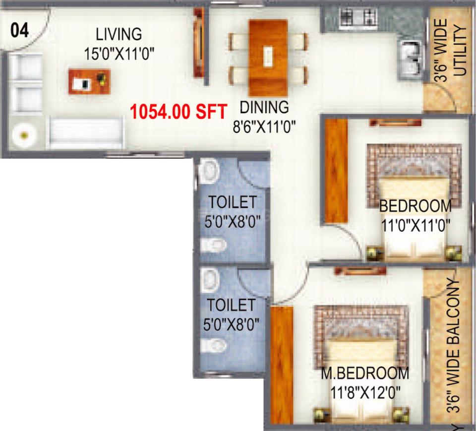 SLV Defence Enclave Floor Plan HBR Layout, Bangalore