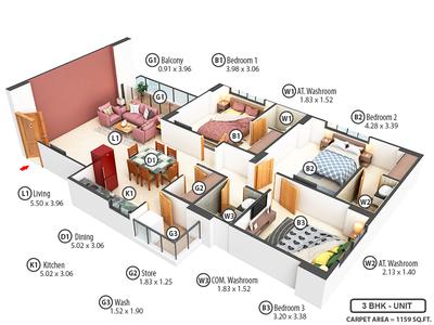 Pioneer Viona in Bhimrad, Surat - Price, Reviews & Floor Plan