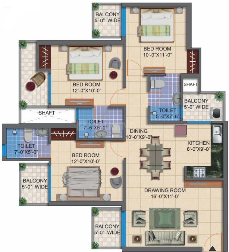 Ramprastha Imperial Heights Phase 1 in Indirapuram, Ghaziabad - Price ...