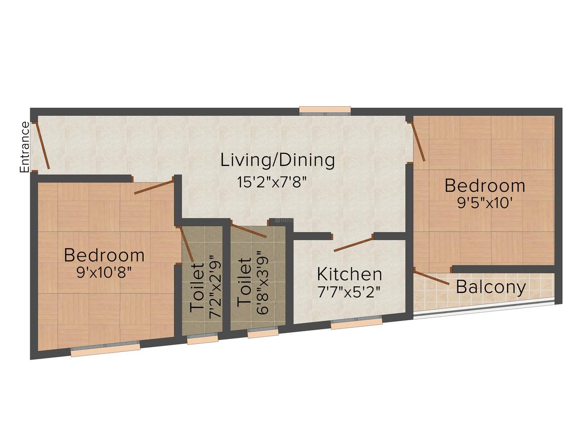 Aatreyee Rupadarshini Floor Plan Dum Dum, Kolkata