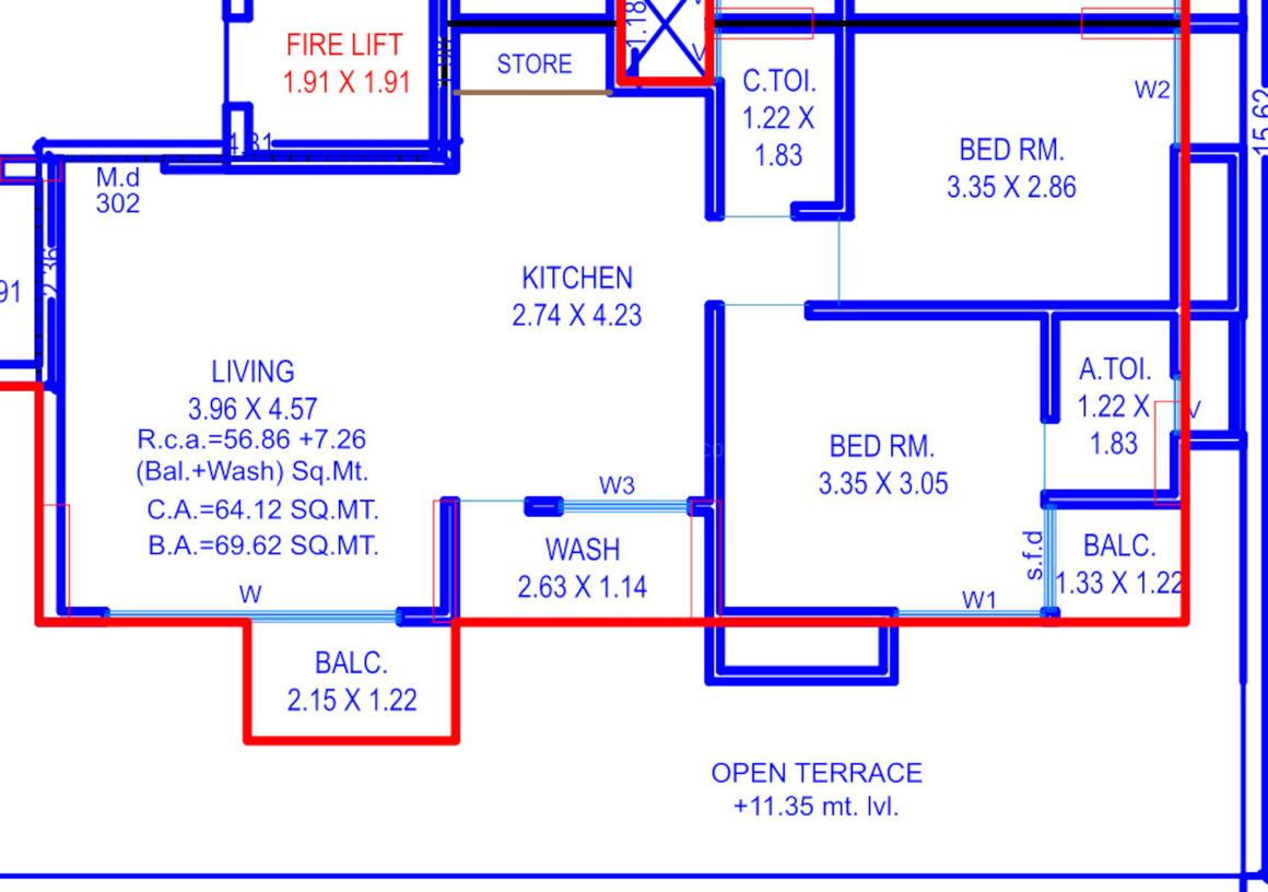 Shreenathji Antilla Heritage Floor Plan Amroli, Surat