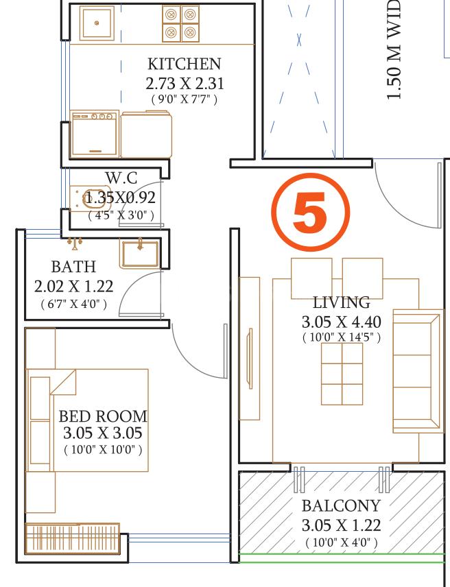 Roshan Milestone Wing B Floor Plan Tathawade, Pune