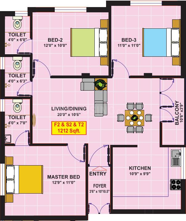 Eeshani Vijay Floor Plan Choolaimedu, Chennai