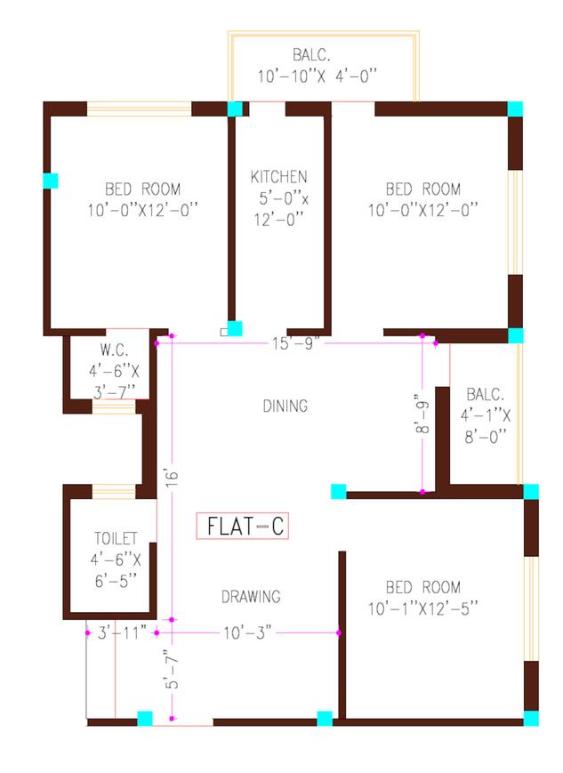 Swastik Residency Floor Plan Arrah Kalinagar, Durgapur
