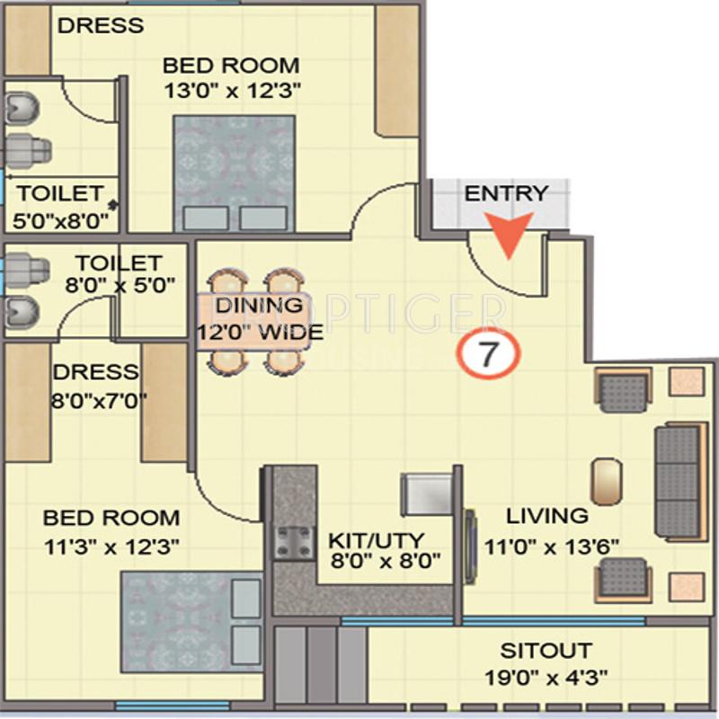 Nishant Prime Floor Plan Whitefield, Bangalore
