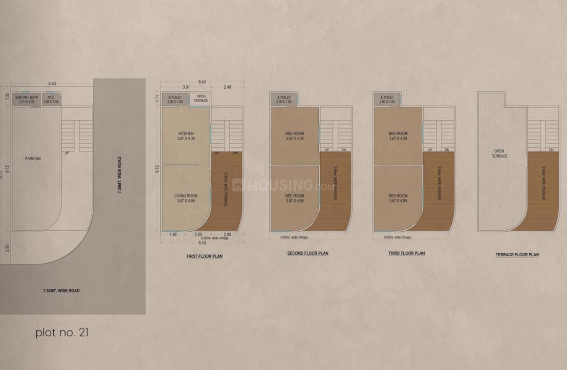 Kiyan Bungalows Floor Plan Bhesan, Surat