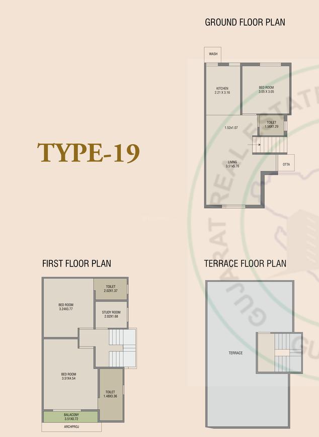 Narayan Pramukh Villa Floor Plan Padra, Vadodara