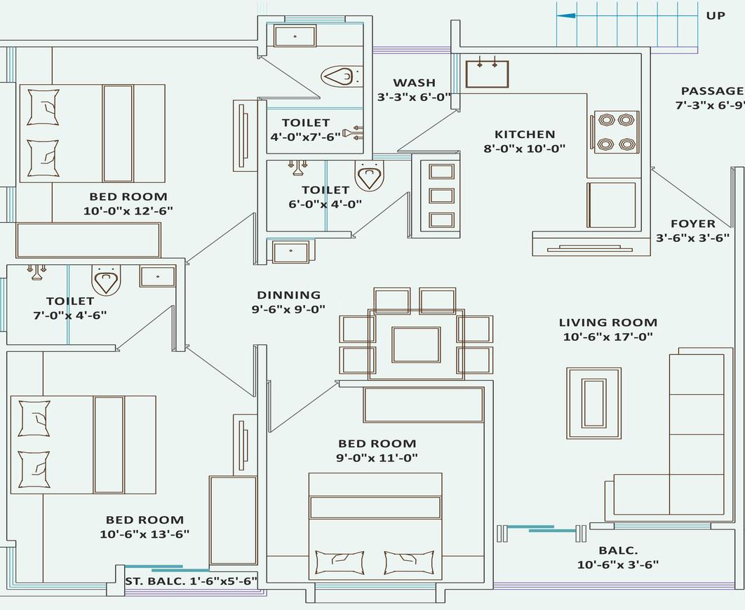 Urbanac Aashrith Floor Plan Akota, Vadodara