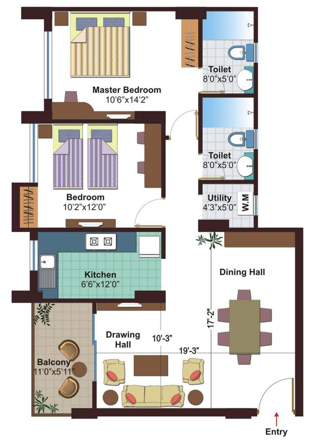 Ashiana Aangan Floor Plan Bindayaka, Jaipur