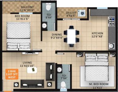 Endeavour Emerald Floor Plan Electronic City, Bangalore
