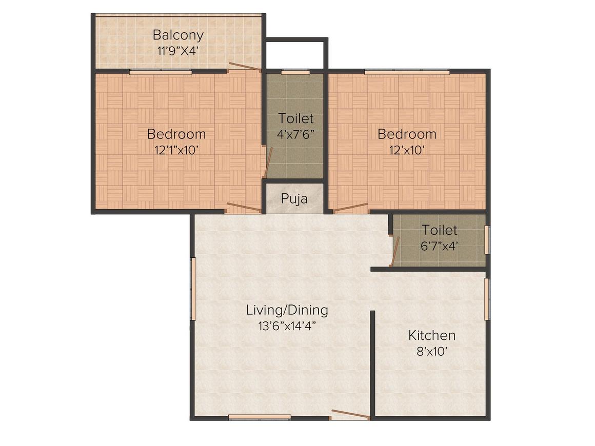 SP Homes Shyams Yes Gee Yes Floor Plan Maduravoyal, Chennai