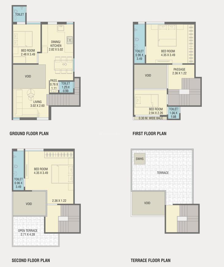Amar Amardeep Harmony Floor Plan Chhani, Vadodara