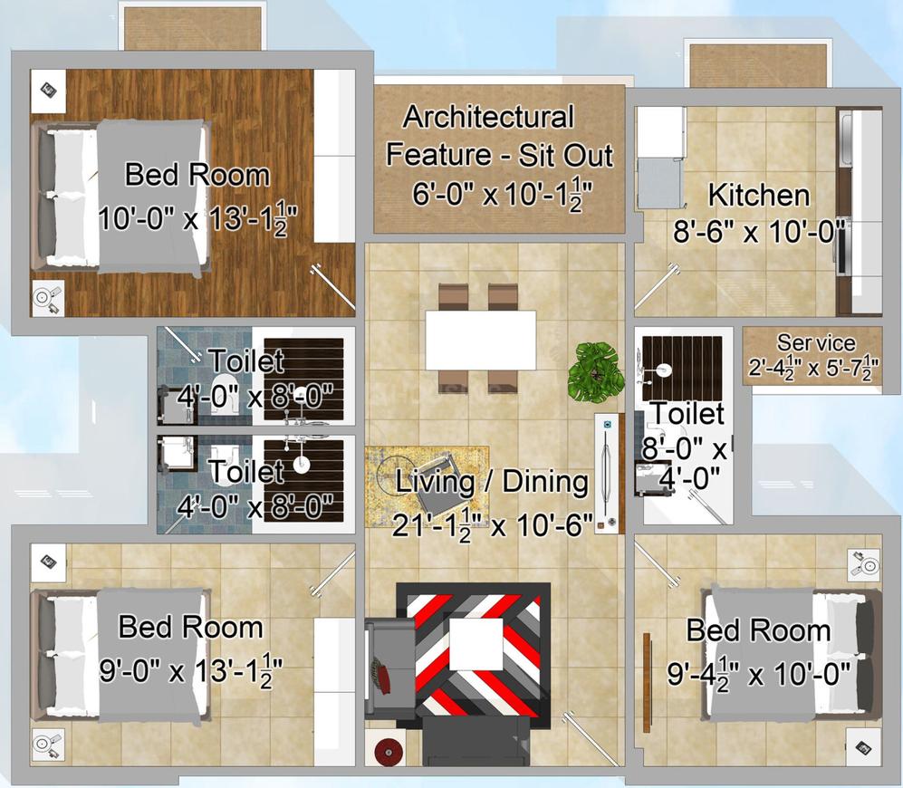 SRK Shri Raj Mahal Floor Plan Purasawalkam, Chennai