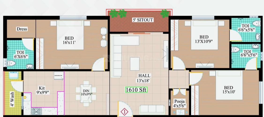 Nestcon Dhruva in Alwal, Secunderabad - Price, Reviews & Floor Plan
