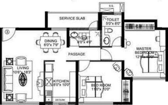 Rustomjee Urbania Astraea Floor Plan Thane West, Thane