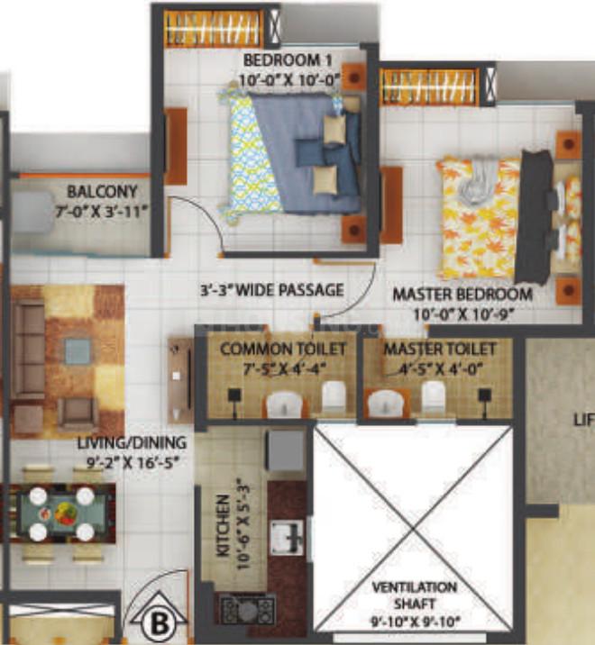 Merlin Rise in Rajarhat, Kolkata - Price, Reviews & Floor Plan