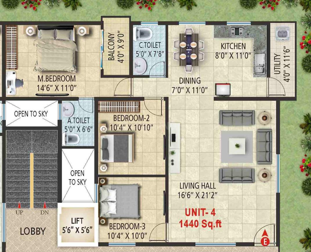 PJC Royale Arcadia Floor Plan HSR Layout, Bangalore