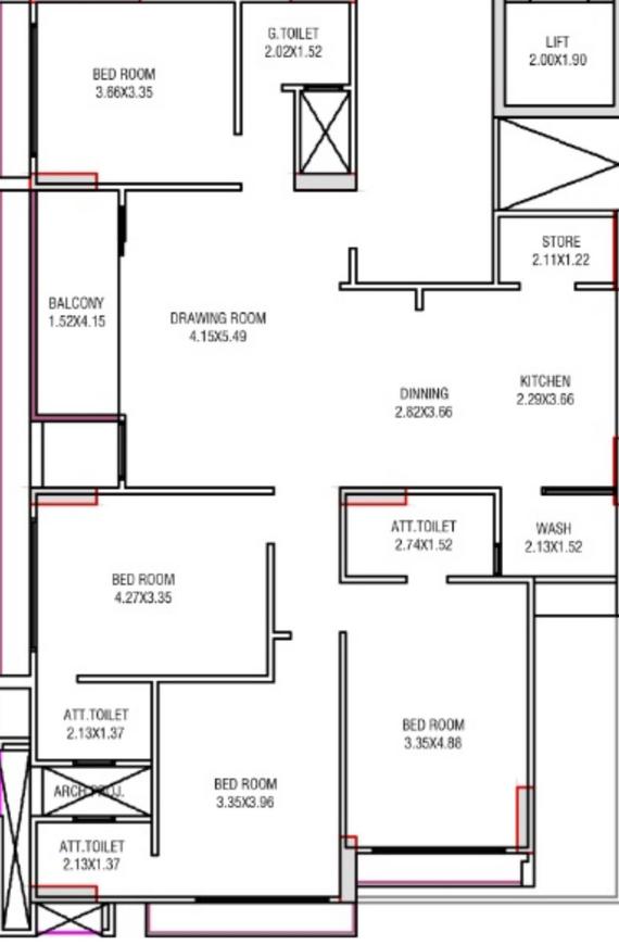 Samved Beverly Heights in Sargasan, Gandhinagar - Price, Reviews & Floor Plan