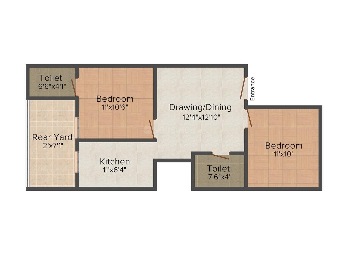 Gayatri Developwell Gayatri Upwan Floor Plan Village Rajrai, Agra