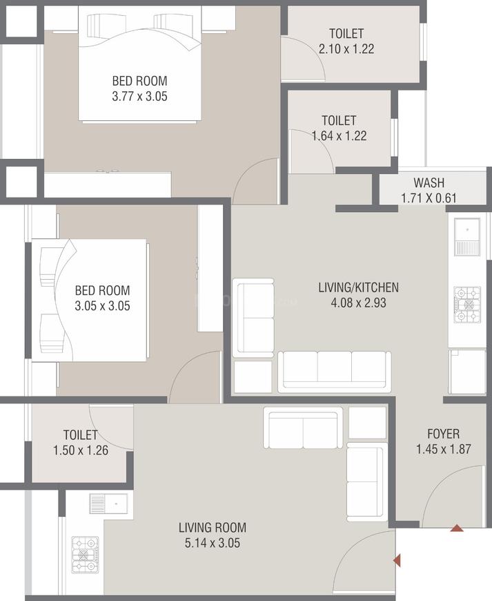 Amey The RB Capital Floor Plan Waghodia Road, Vadodara