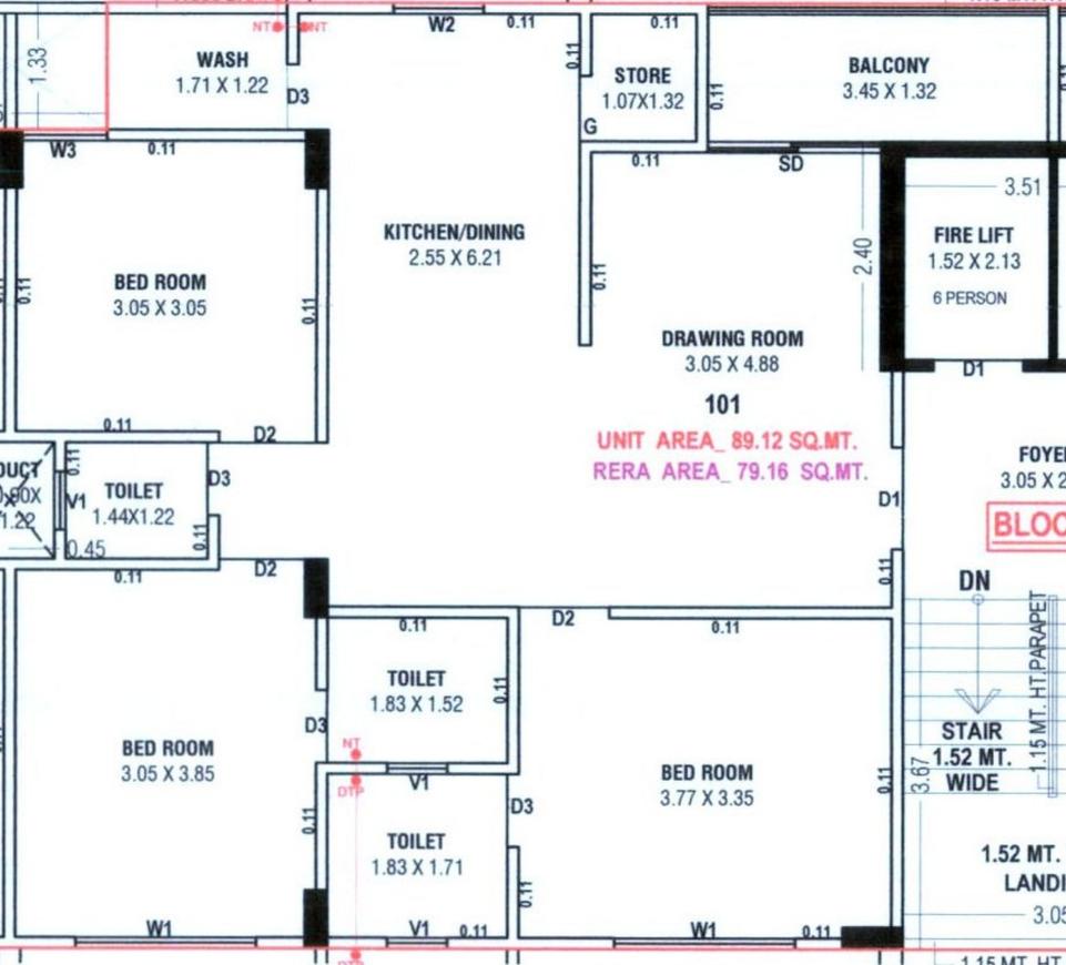 Puja Neelkanth Heights 2 Floor Plan Chandkheda, Ahmedabad