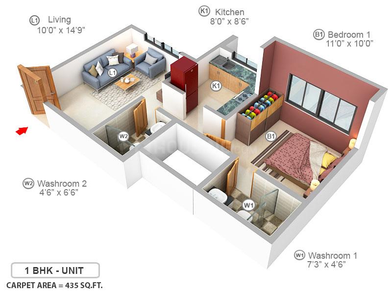 Amardeep Anutham Floor Plan Mulund East, Mumbai