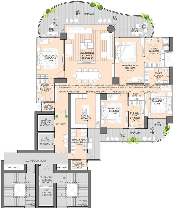 MVN Aero One Floor Plan Sector 37D, Gurgaon