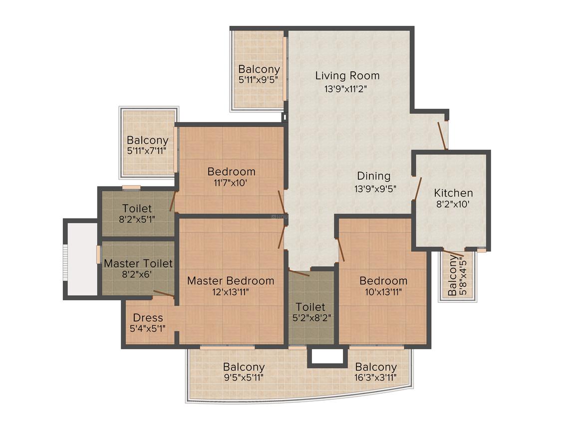 DLF The Primus Floor Plan Sector 82A, Gurgaon