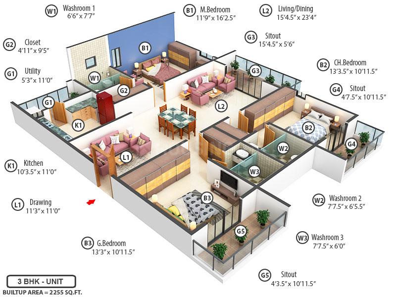 Hallmark Skyrena in Narsingi, Hyderabad - Price, Reviews & Floor Plan