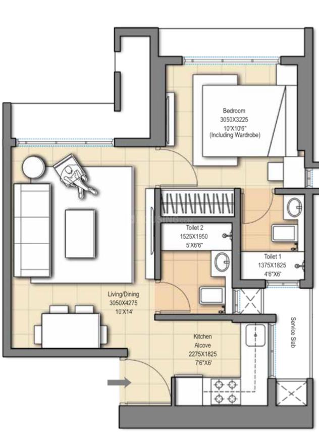 Sheth Auris Ilaria Tower A Floor Plan Malad West, Mumbai