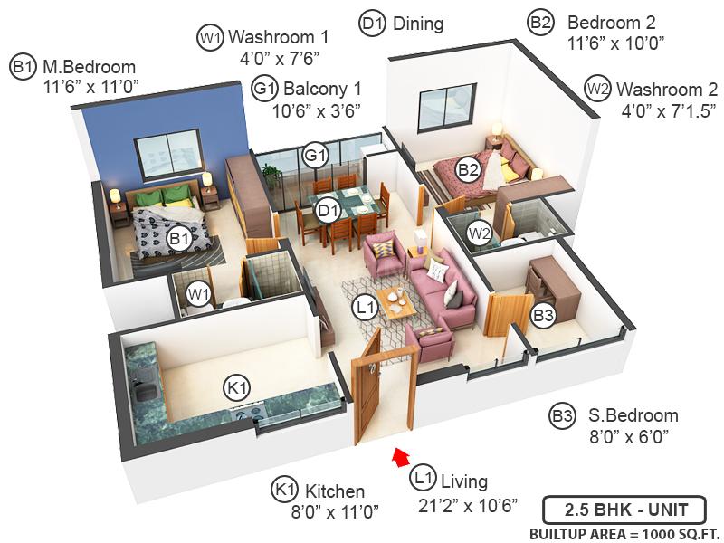Eeshani Paripoorna Floor Plan Manapakkam, Chennai