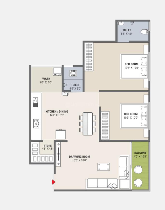 DBS Sarva Residency Floor Plan Kathwada, Ahmedabad