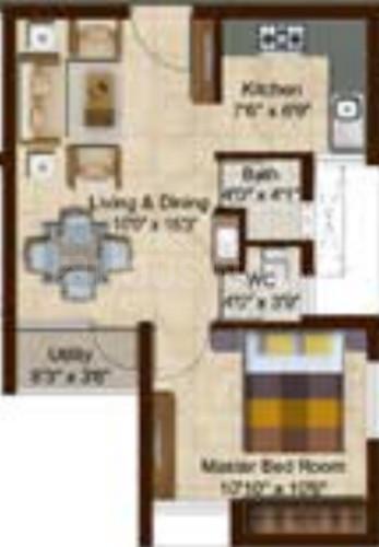 Indus Cityscapes Golden Lotus Floor Plan Moondrumavadi, Madurai