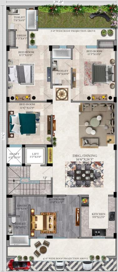 RR Platinum Floors in Green Field Colony, Faridabad - Price, Reviews ...