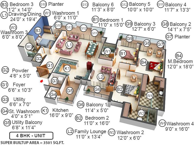 County 107 in Sector 107, Noida - Price, Reviews & Floor Plan