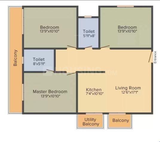 Raheja Srishti Floor Plan Sector 109, Gurgaon