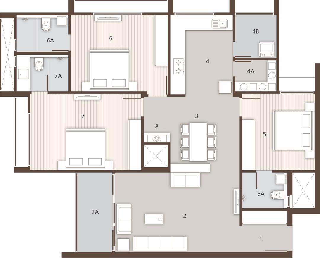 Binori Mable Floor Plan Prahlad Nagar, Ahmedabad