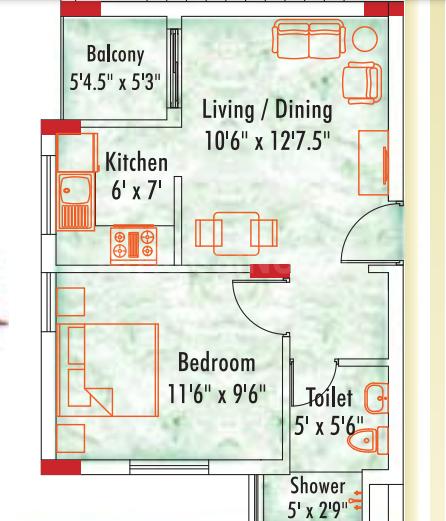 Appaswamy Mapleton Floor Plan Pallikaranai, Chennai