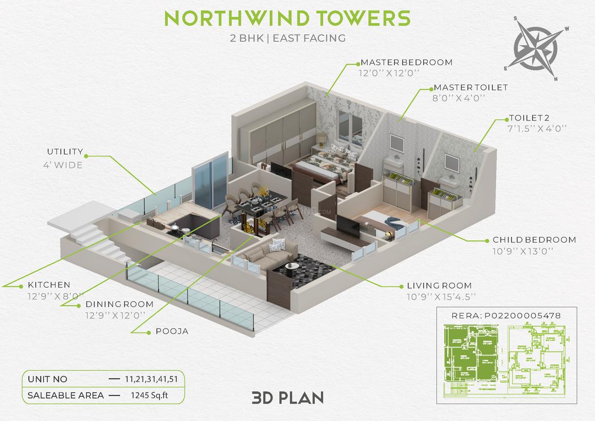 BRBS Northwind Towers Floor Plan Kapra, Hyderabad