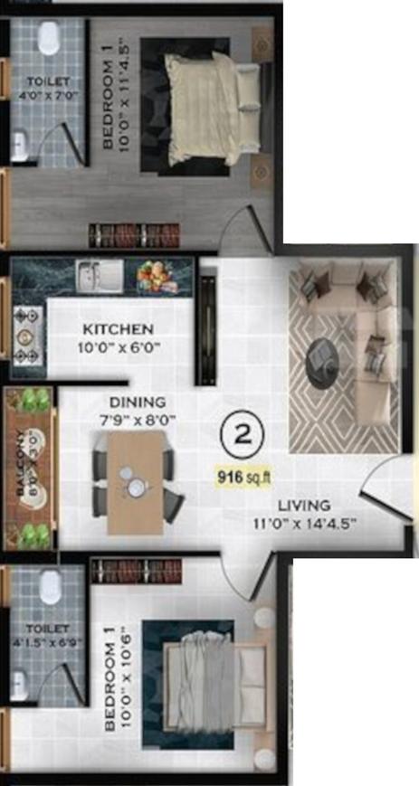 Traventure Zara Floor Plan Madipakkam, Chennai