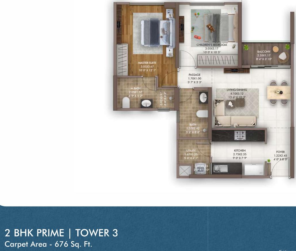 Geras Island of Joy Floor Plan Upper Kharadi, Pune