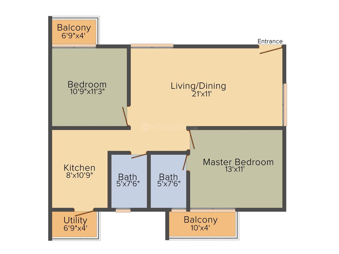 Myhna Maple Floor Plan Varthur, Bangalore