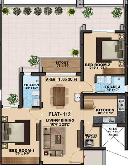 Mahalakshmi Ramyam Floor Plan Madhanandapuram, Chennai
