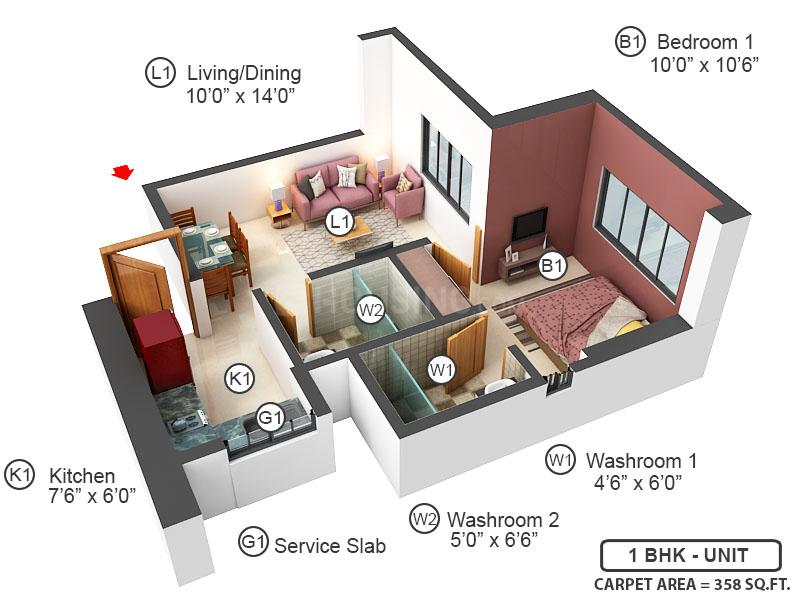Sheth Auris Ilaria Floor Plan Malad West, Mumbai